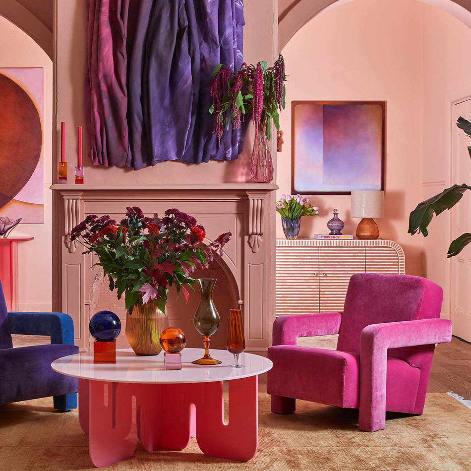 Good Vibes Coffee Table In Pink – Fenton & Fenton