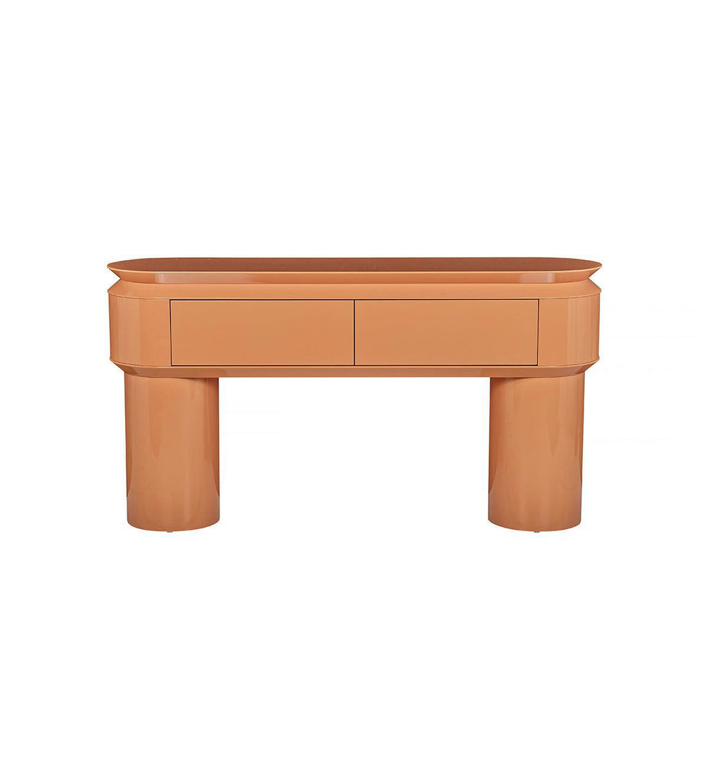 Ace Glossy Console In Sienna – Fenton & Fenton
