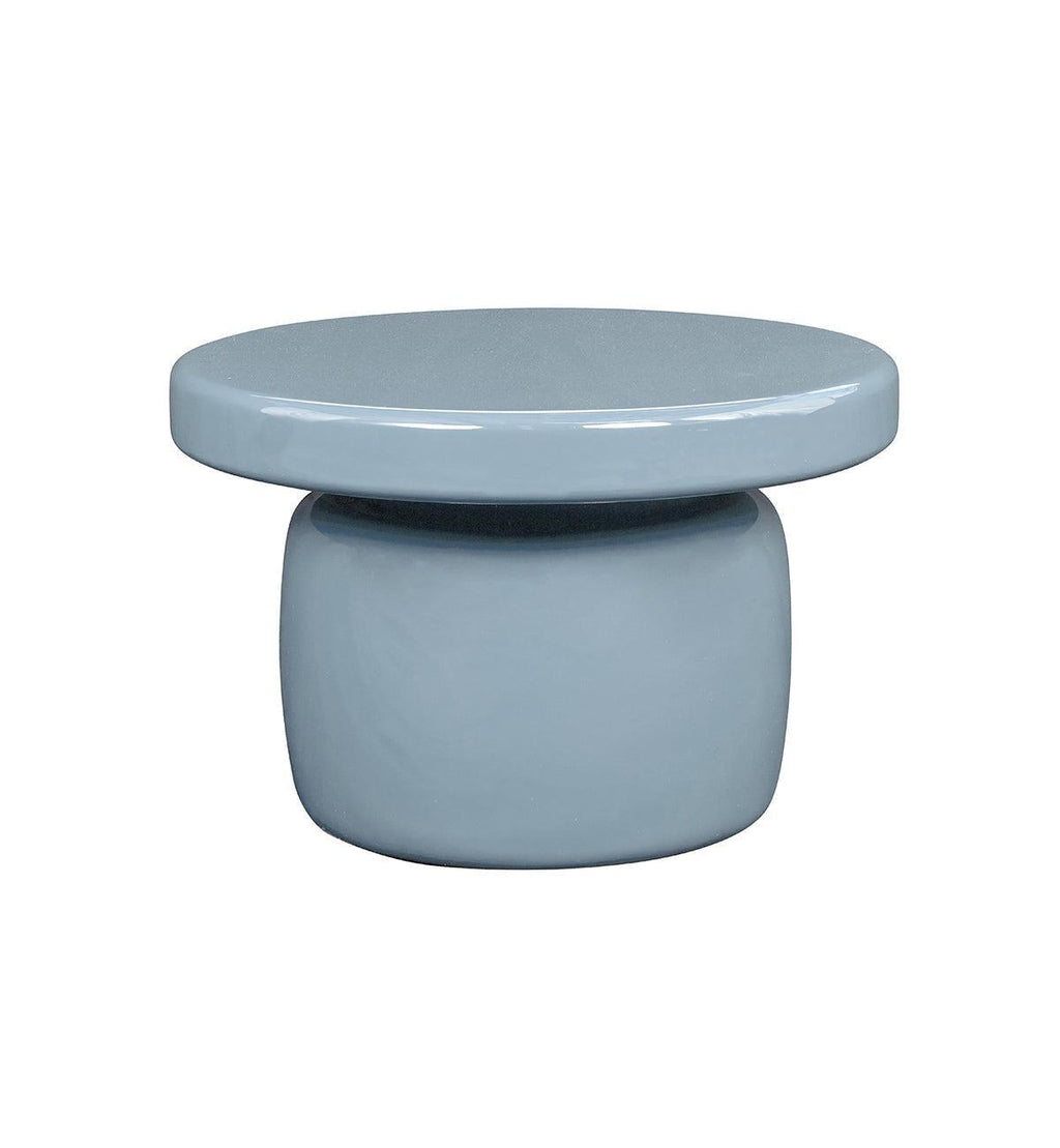 Halo Glossy Side Table in Powder Blue – Fenton & Fenton