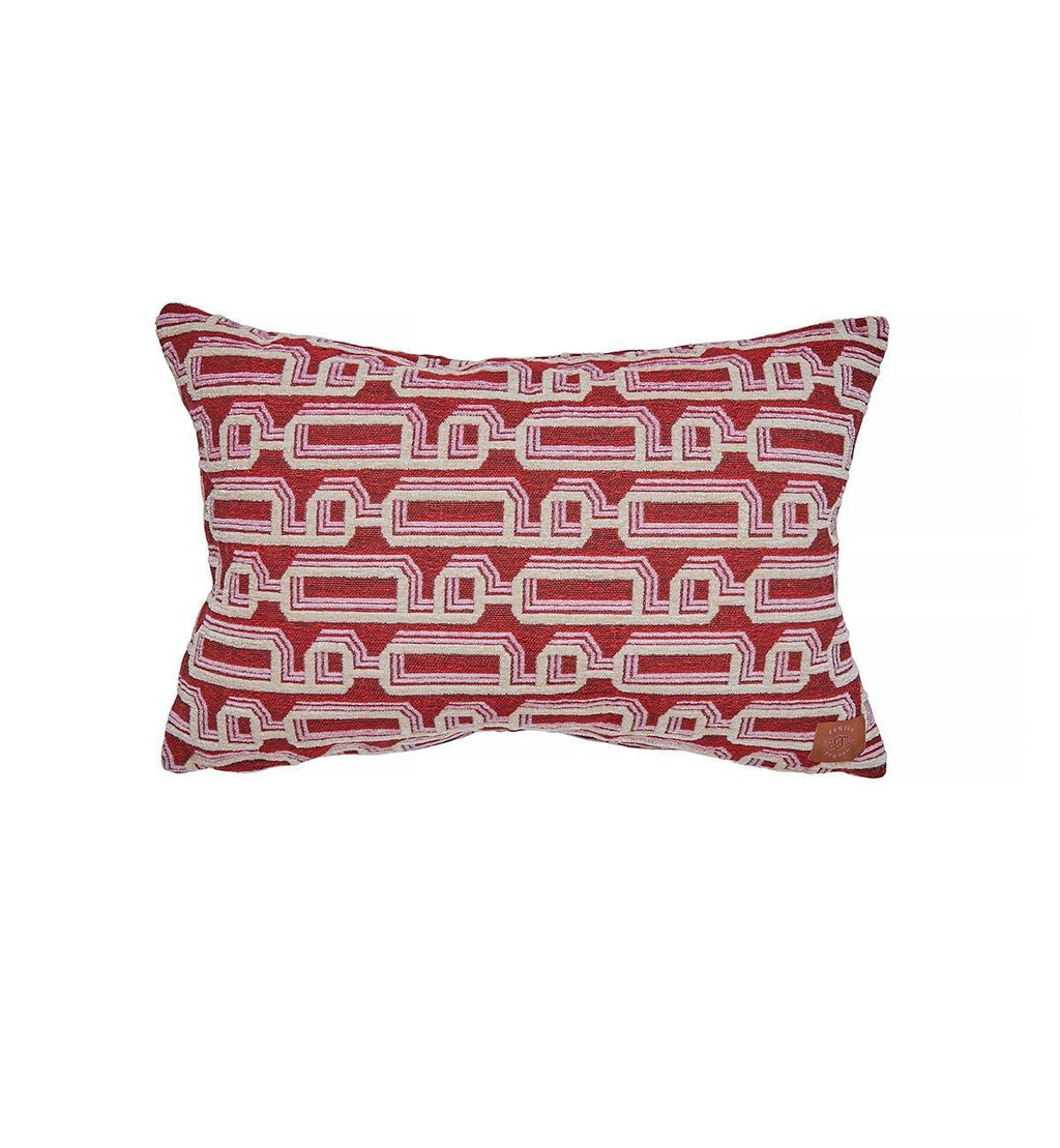 Jericho Jacquad Cushion In Plum – Fenton & Fenton