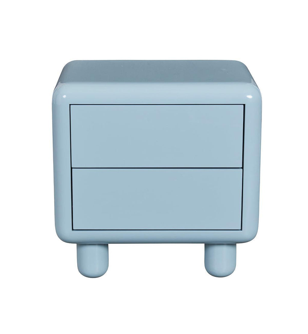 Kip Glossy Bedside Table in Powder Blue – Fenton & Fenton