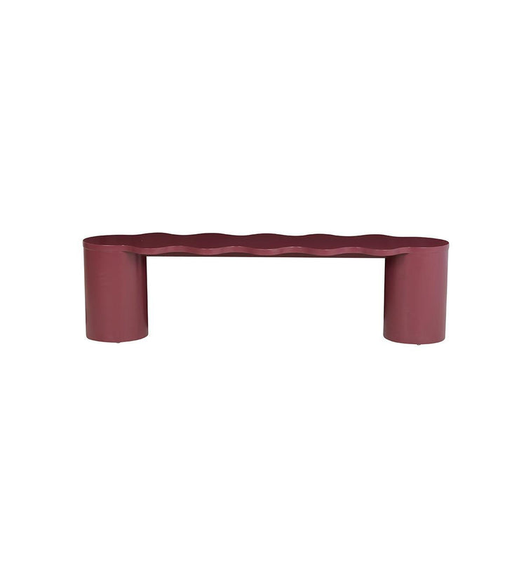 Squiggle Bench In Berry – Fenton & Fenton