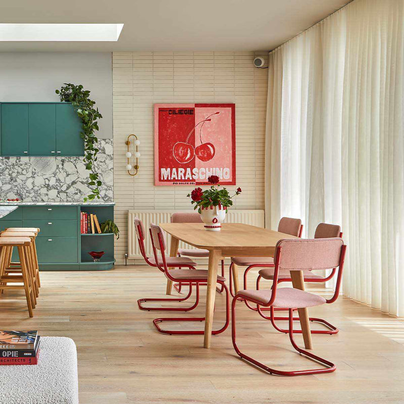 Strut Dining Chair In Rose – Fenton & Fenton