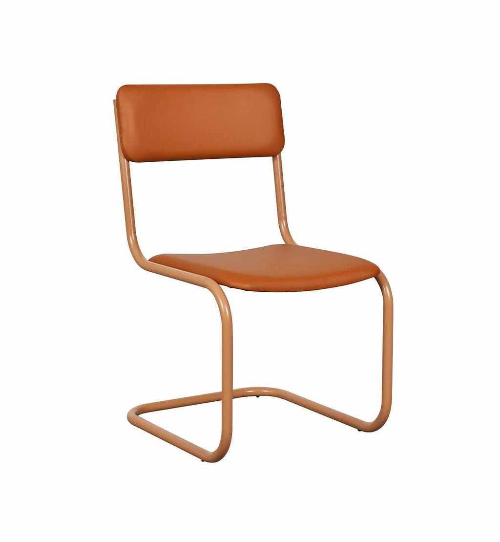 Strut Dining Chair In Tan Leather – Fenton & Fenton