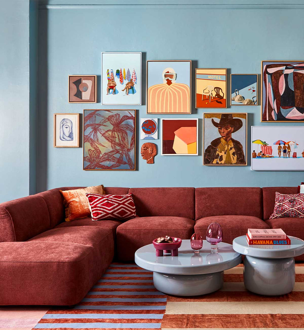 Sunday Sofa Curved 4-Seater In Plum – Fenton & Fenton